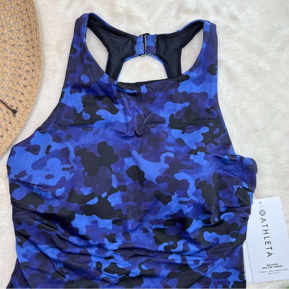 Athleta Swim Athleta Ddd Maldives Bra Cup Camo Tankini Poshmark